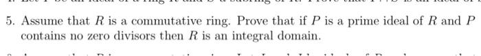 Solved 5. Assume that R is a commutative ring. Prove that if | Chegg.com