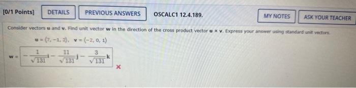 Solved Consider vectors u and v. Find unit vector w in the | Chegg.com