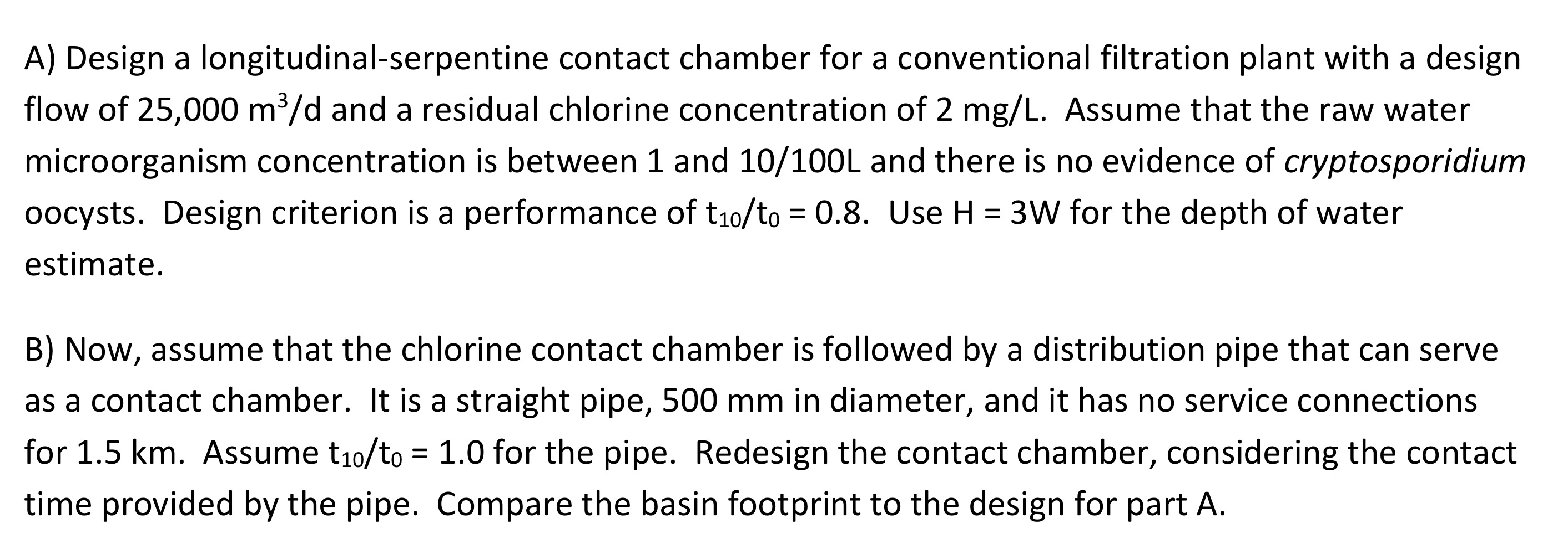Solved A) ﻿Design a longitudinal-serpentine contact chamber | Chegg.com