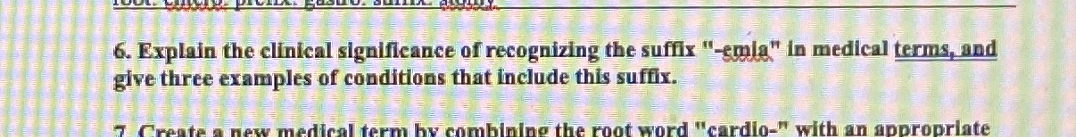 Solved Explain the clinical significance of recognizing the | Chegg.com