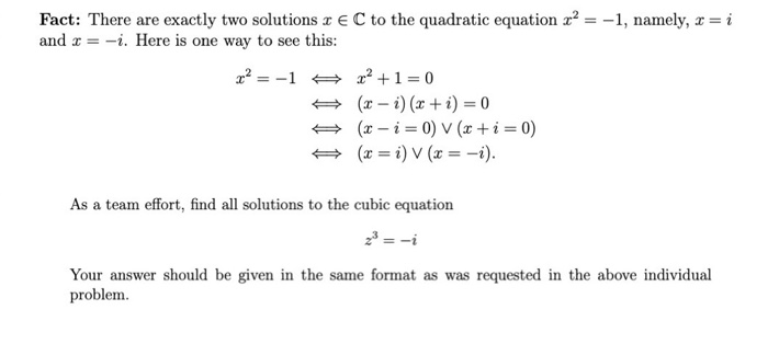 Solved Fact: There are exactly two solutions IEC to the | Chegg.com