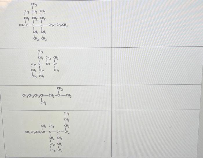 Solved Name the following branched alkanes: | HC-CH-CH3 CH | Chegg.com