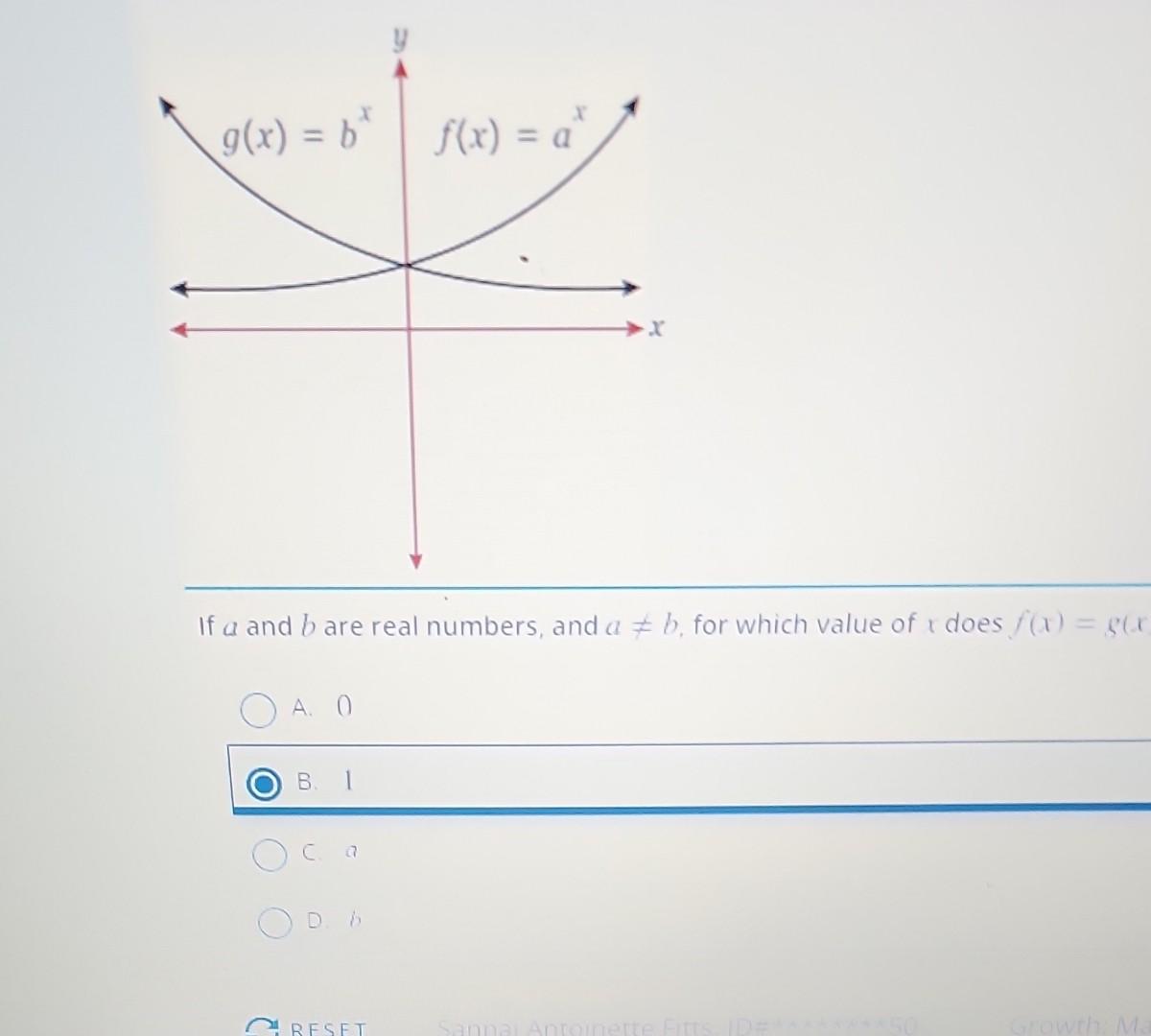 Solved If a and b are real numbers, and a =b, for which | Chegg.com