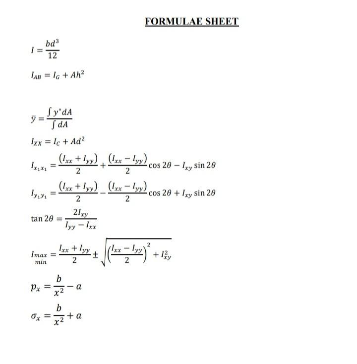 Solved The built-up section shown in Figure Q1. Calculate | Chegg.com