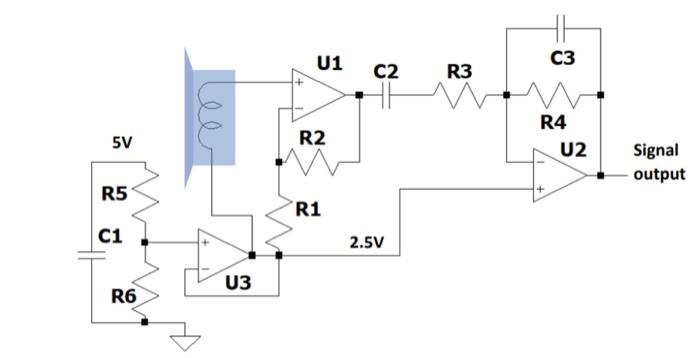 Solved Schematic of the complete circuit. C1 is 0.1 uF. C2 | Chegg.com