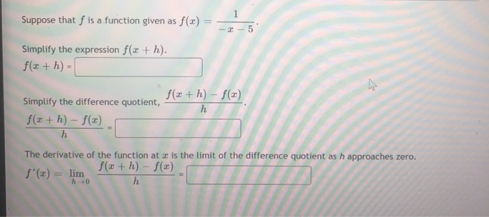 Solved Suppose that f is a function given as f(x) = -5 | Chegg.com