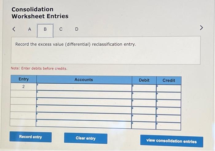 Solved c. Prepare a consolidated balance sheet in good form. | Chegg.com