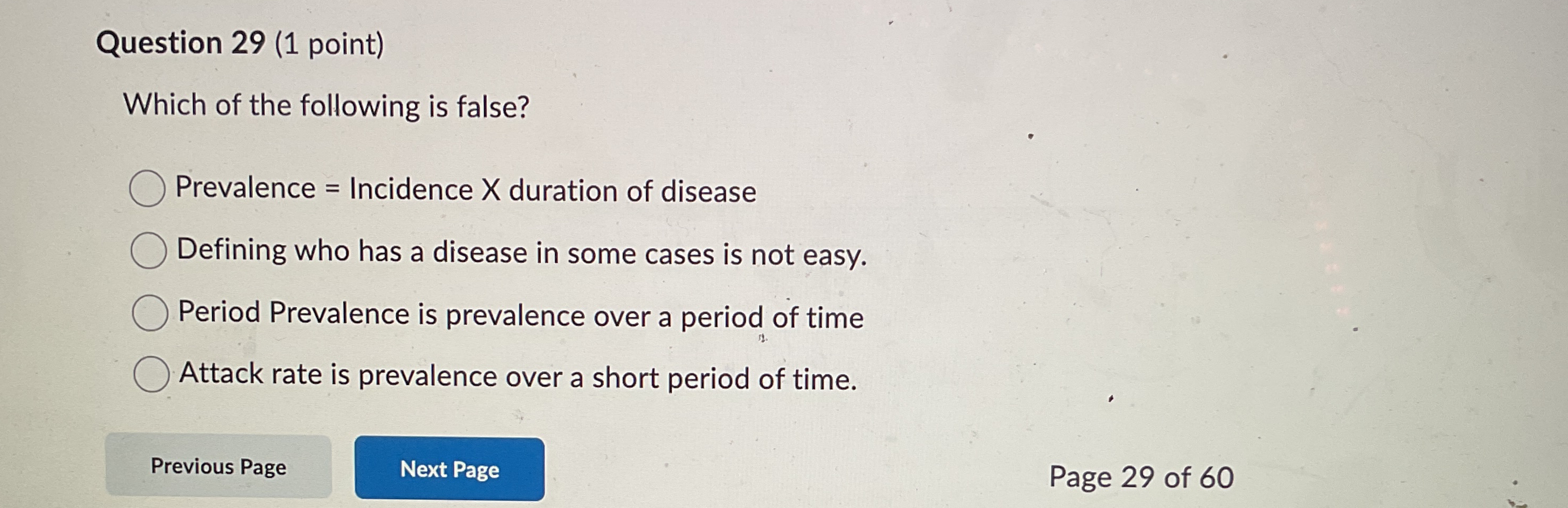 Solved Question 29 (1 ﻿point)Which of the following is | Chegg.com