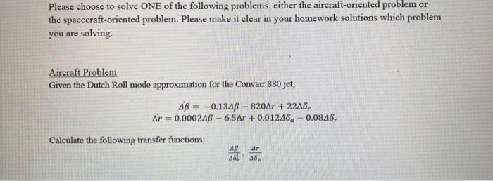 Please choose to solve ONE of the following problems, | Chegg.com