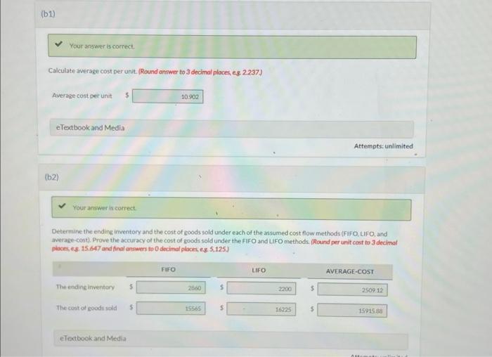 Solved Calculate average cost per unit, (Round answer to 3 | Chegg.com