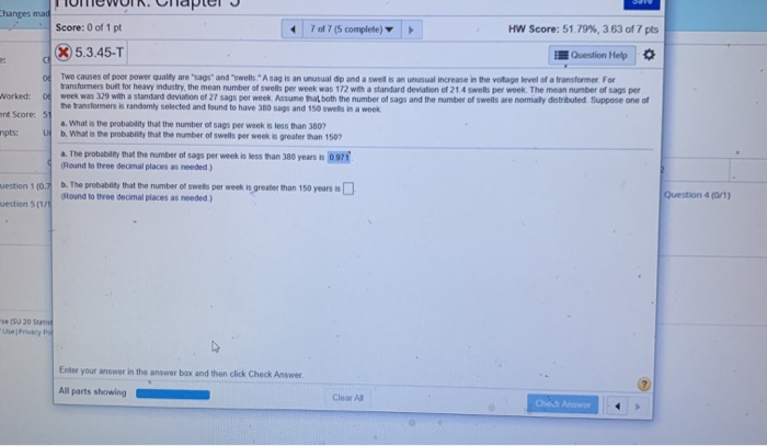 Solved 04 Changes mad Score: 0 of 1 pt 7 of 7 (5 complete) | Chegg.com