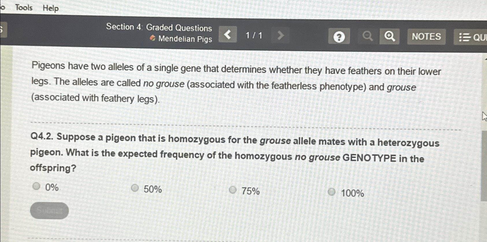 Solved Tools HelpSection 4: Graded QuestionsMendelian | Chegg.com
