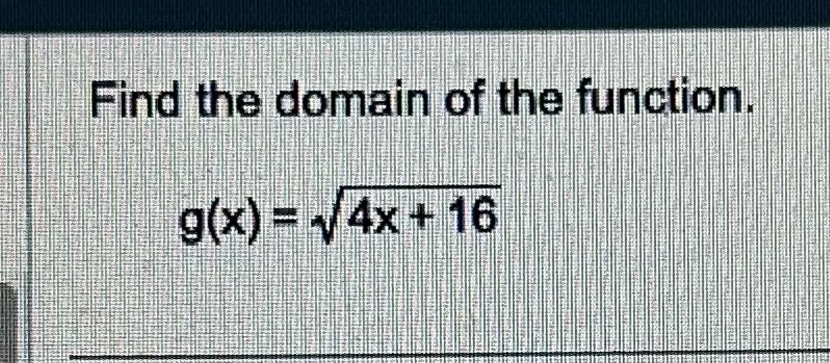 Solved Find the domain of the function.Find the domain of | Chegg.com