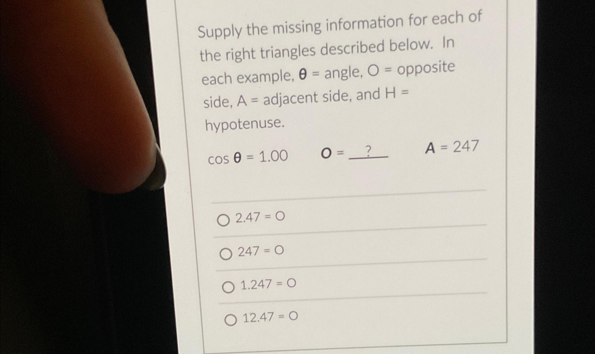 Solved Supply the missing information for each of the right | Chegg.com