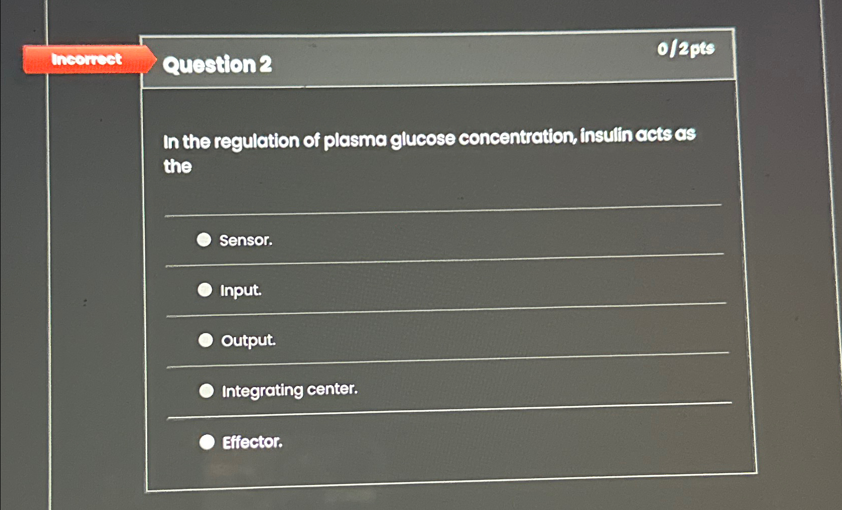 Solved incincetQuastion2olaptsIn the regulation of plasma | Chegg.com