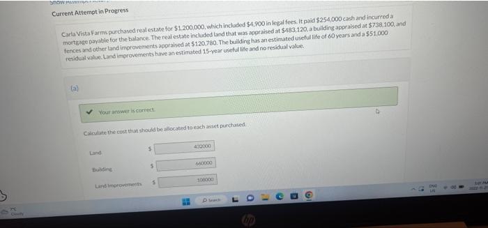 Solved Carha Vista Farms purchased reatestare for | Chegg.com