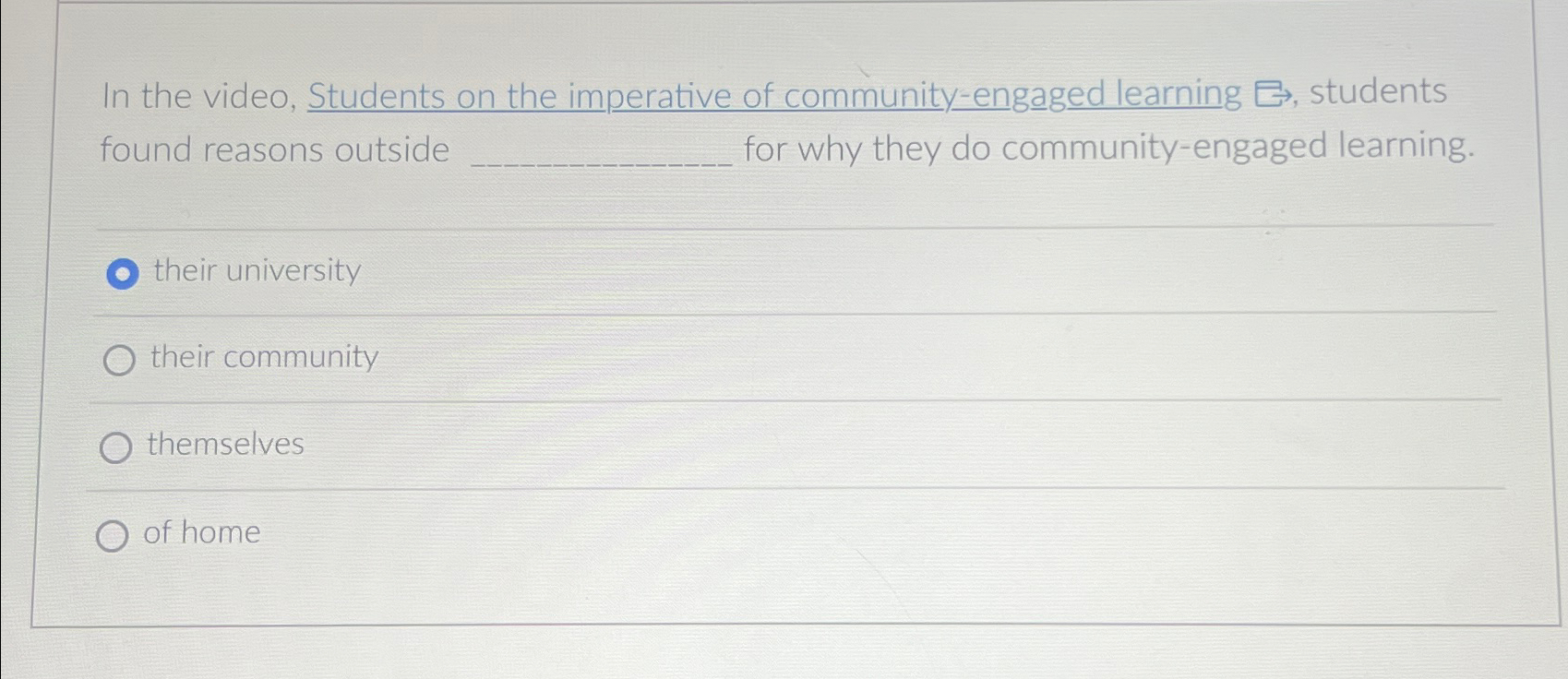 Solved In the video, Students on the imperative of | Chegg.com