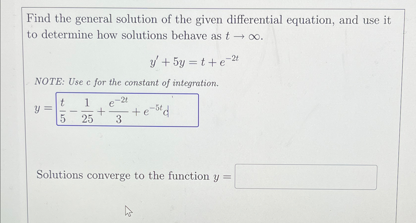 Solved Find the general solution of the given differential | Chegg.com