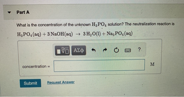 Solved A 35.00 mL sample if an unknown H3PO4 solution is | Chegg.com