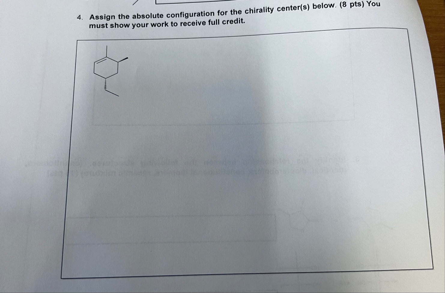 Assign the absolute configuration for the chirality | Chegg.com