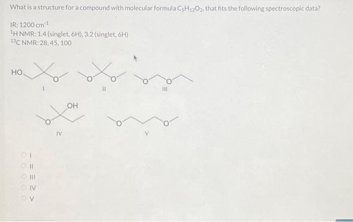Solved What is a structure for a compound with molecular | Chegg.com