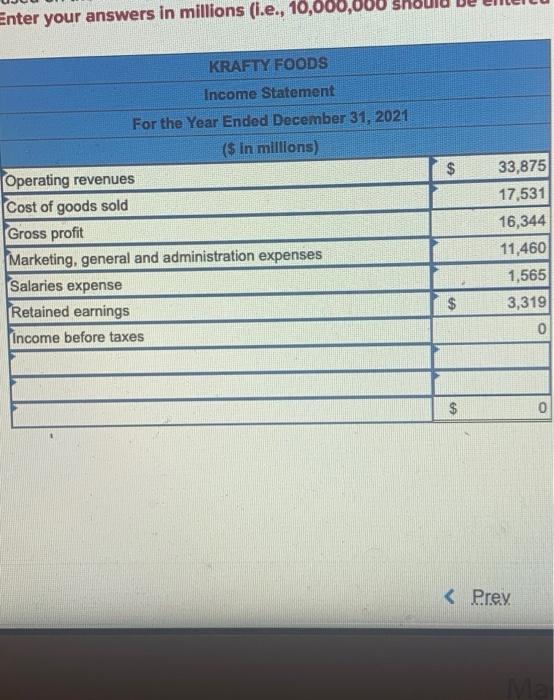 Solved The following information, based on the 12/312021 | Chegg.com