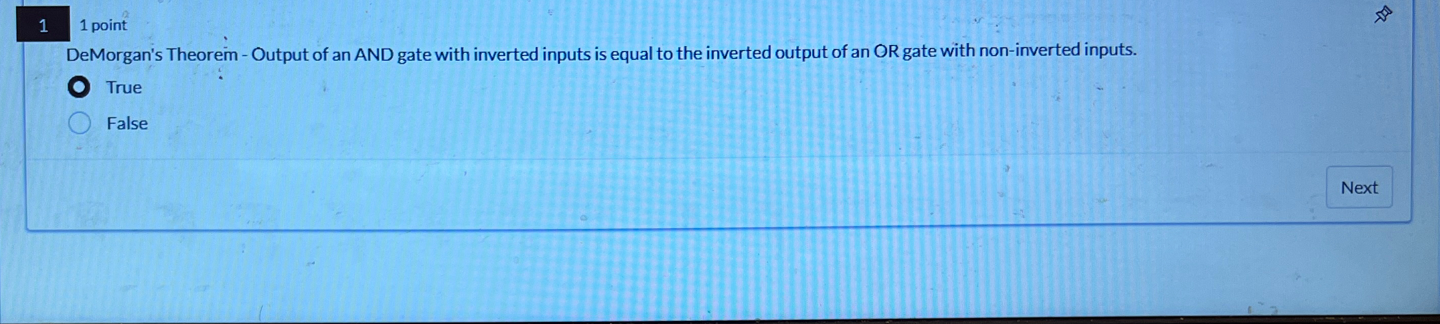 Solved 11 ﻿pointDeMorgan's Theorem - ﻿Output of an AND gate | Chegg.com