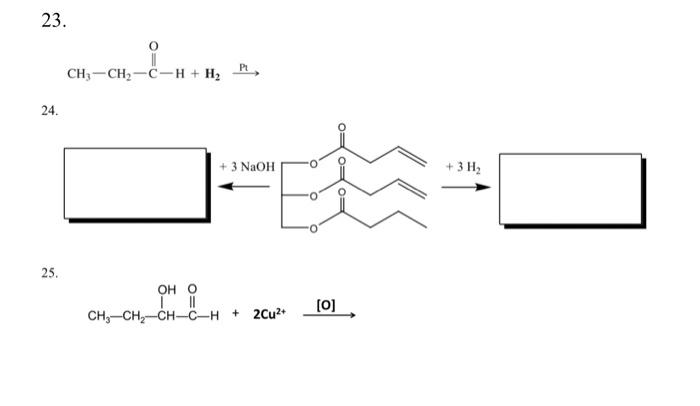 Solved 24. +3NaOH 25. | Chegg.com