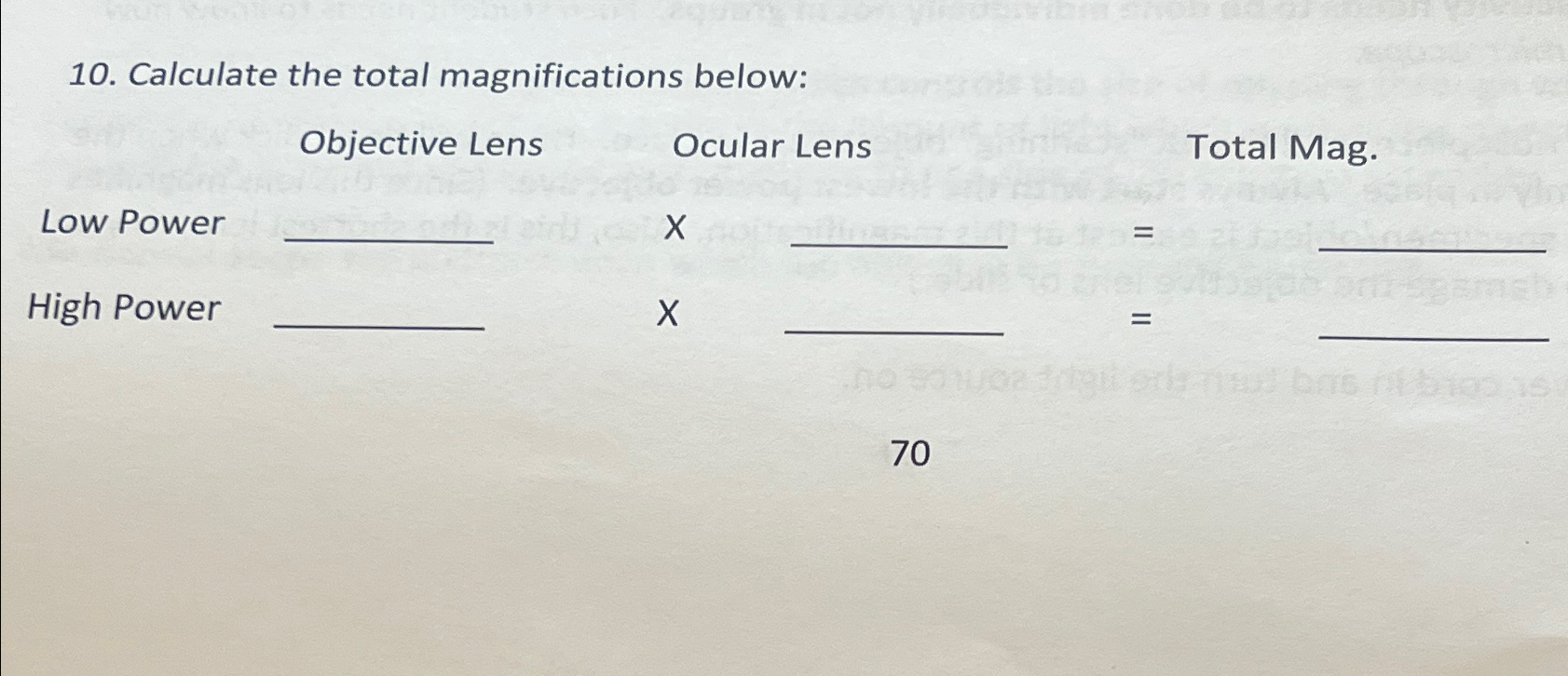Solved Calculate the total magnifications below:Objective | Chegg.com Solved Calculate the total magnifications below:Objective | Chegg.com