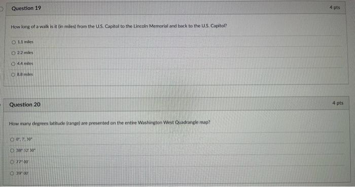 Solved What is the straight line distance (in miles) between | Chegg.com