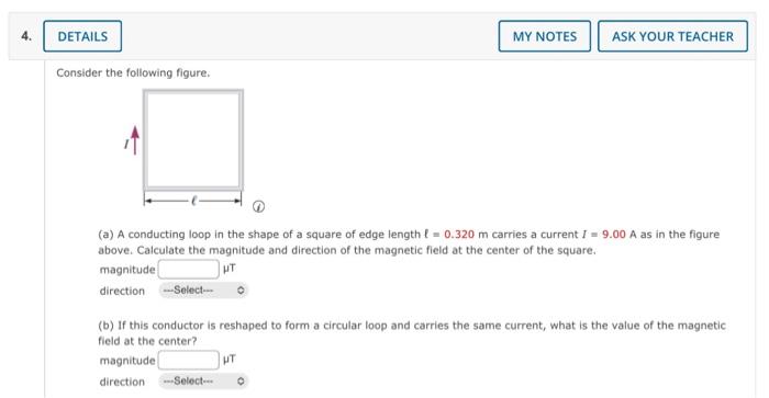Solved Consider the following figure. (a) A conducting loop | Chegg.com
