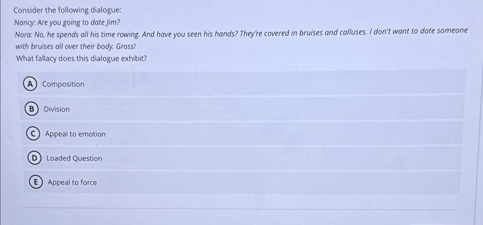 Solved Consider the following dialogue:Nancy: Are you going | Chegg.com