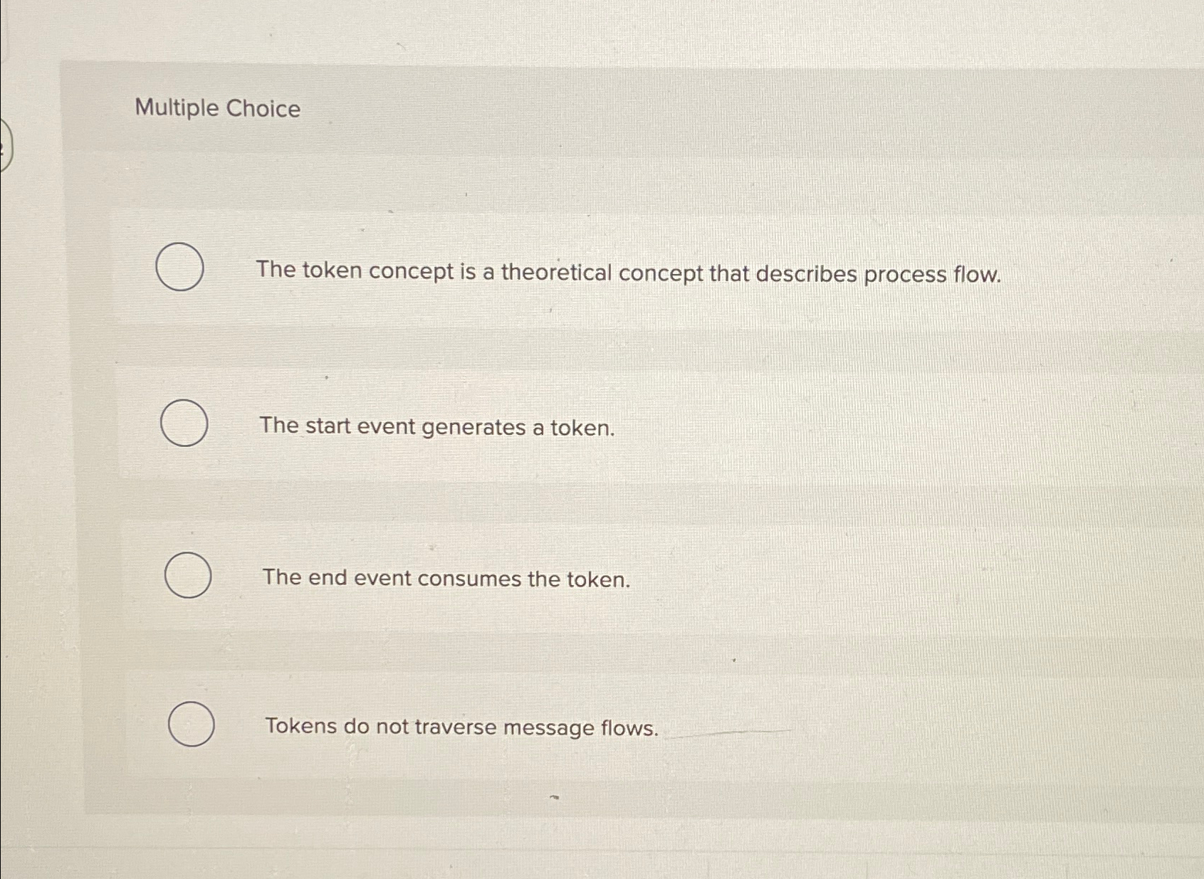 Solved Multiple ChoiceThe token concept is a theoretical | Chegg.com