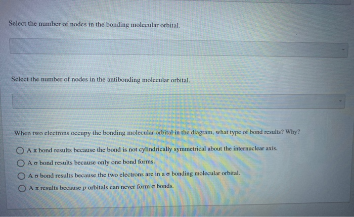 Solved Consider two 2p orbitals, one on each of two | Chegg.com