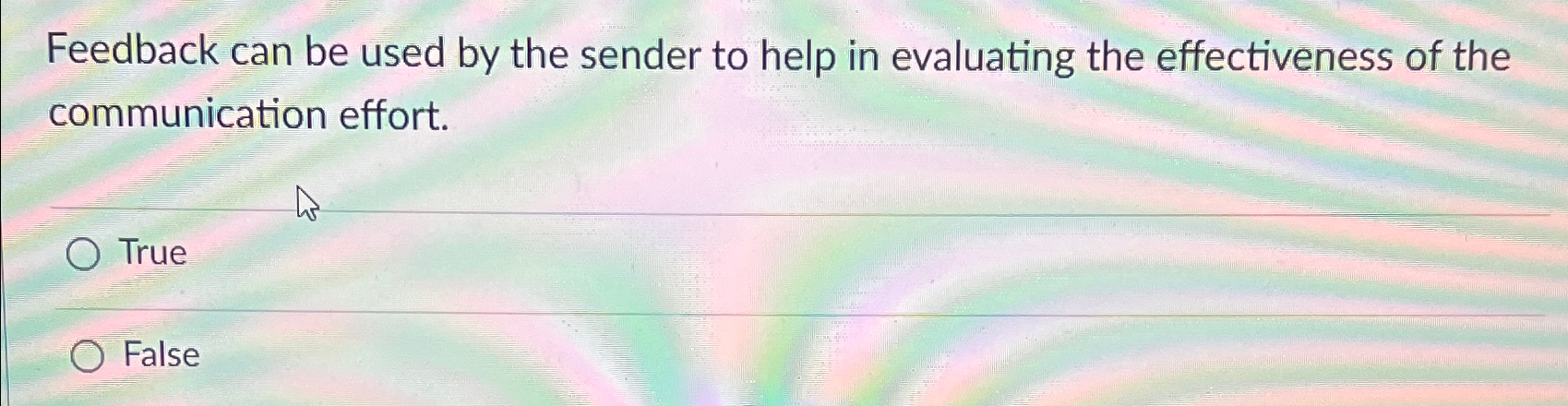 Solved Feedback can be used by the sender to help in | Chegg.com
