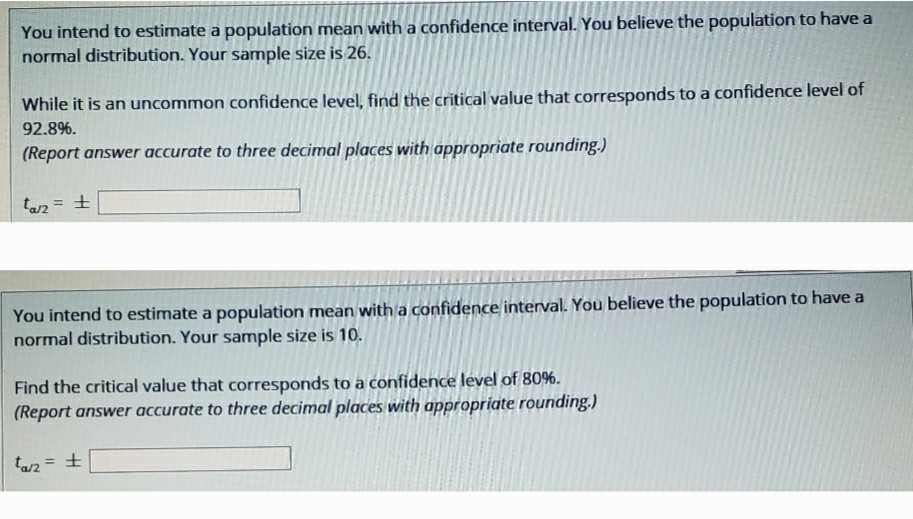Solved You intend to estimate a population mean with a | Chegg.com