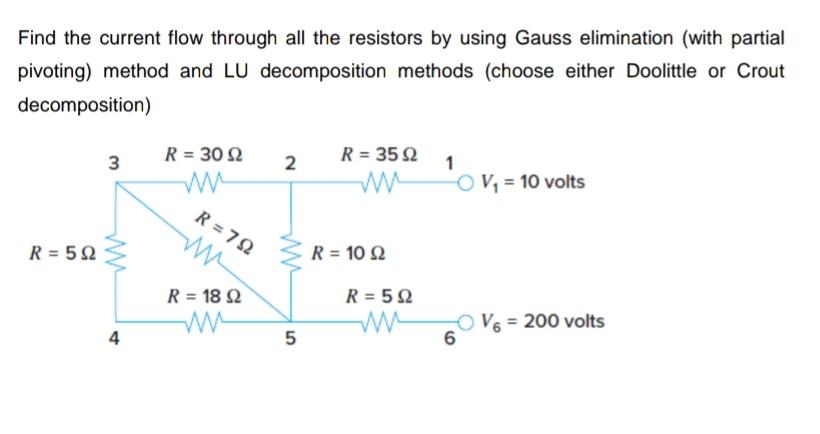 Solved Find the current flow through all the resistors by | Chegg.com