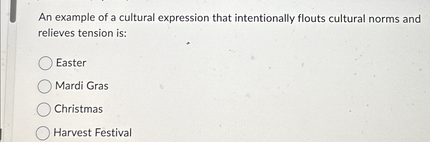 Solved An example of a cultural expression that | Chegg.com