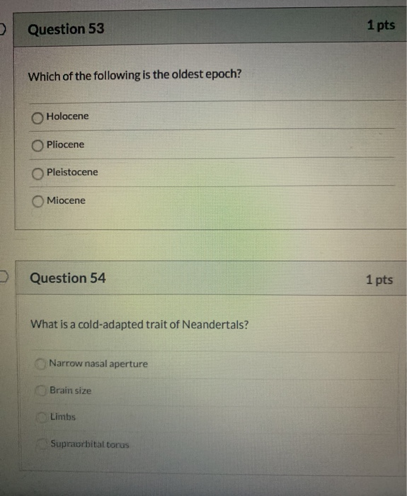 Solved Question 51 1 pts Genetic evidence shows that | Chegg.com