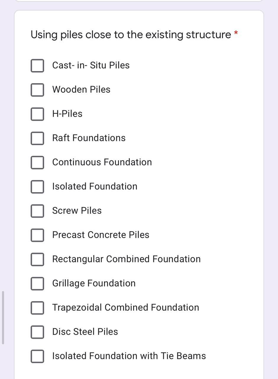 Solved * Using piles close to the existing structure | Chegg.com