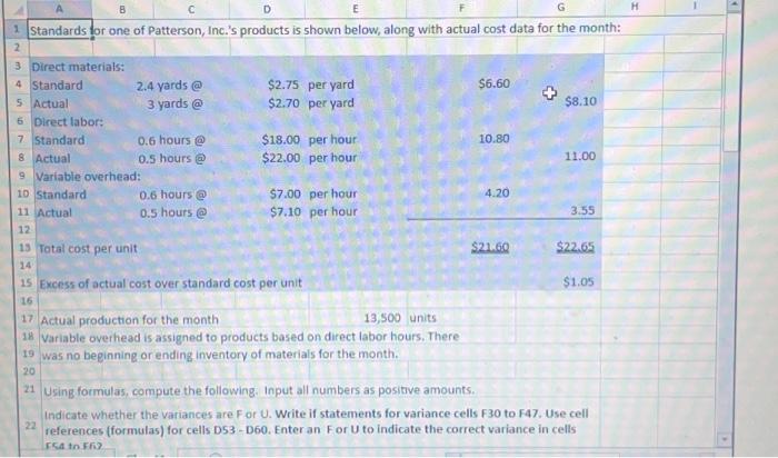 Solved PLEASE GIVE ANSWER TO WORK WITH EXCEL | Chegg.com
