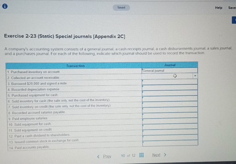 Solved SreedHelpExercise 2-23 (Static) ﻿Special journals | Chegg.com