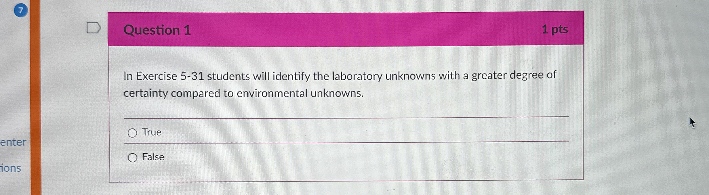 Solved 7Question 11 ﻿ptsIn Exercise 5-31 ﻿students will | Chegg.com