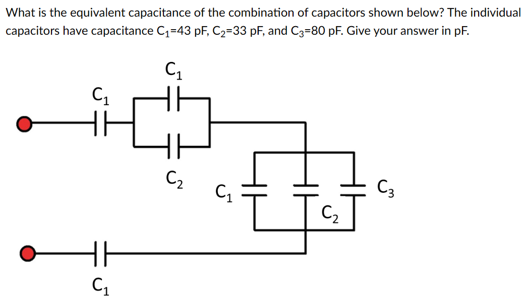 Solved What is the equivalent capacitance of the combination | Chegg.com