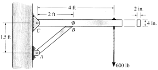 The strut on the utility pole supports the cable | Chegg.com