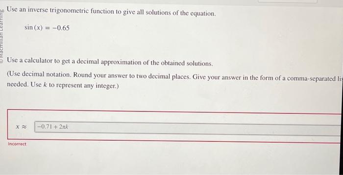 Solved Having trouble figuring out this trig problem, I | Chegg.com