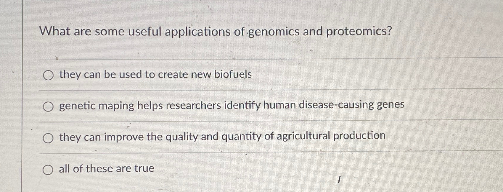 Solved What are some useful applications of genomics and | Chegg.com