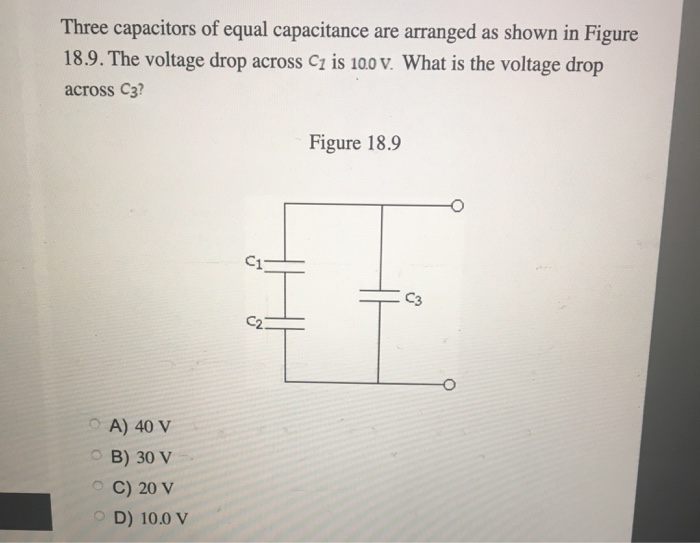 Solved Three capacitors of equal capacitance are arranged as | Chegg.com