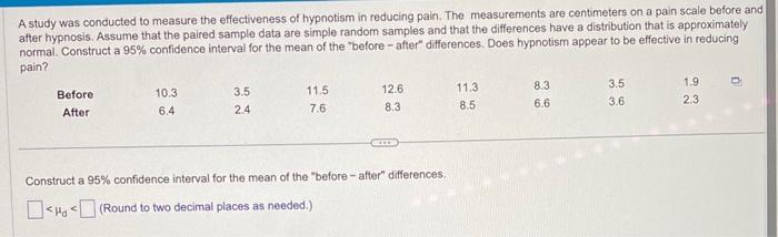 Solved A study was conducted to measure the effectiveness of | Chegg.com