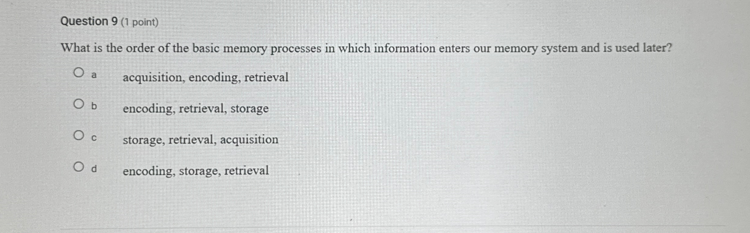 Solved Question 9 (1 ﻿point)What is the order of the basic | Chegg.com